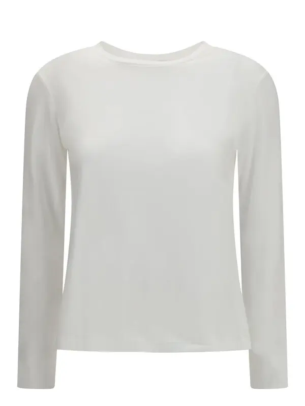 Max Mara Fumetto Embroidered Logo T-shirt - White