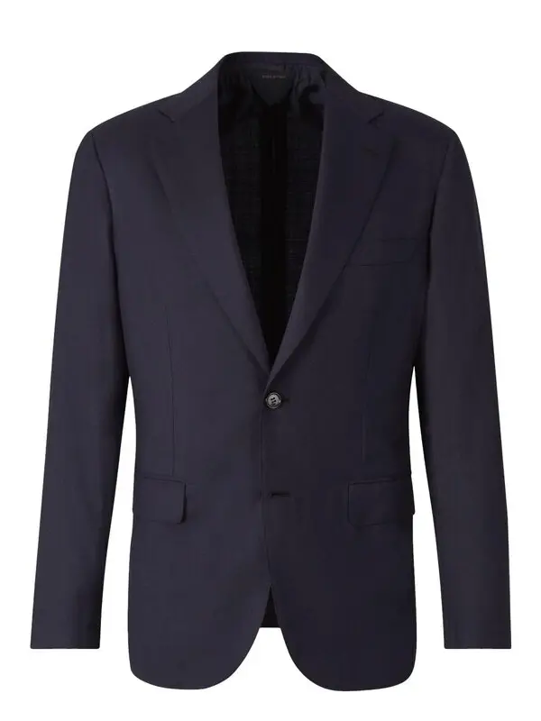 Brioni Wool And Silk Single-breasted Jacket - Multicolor