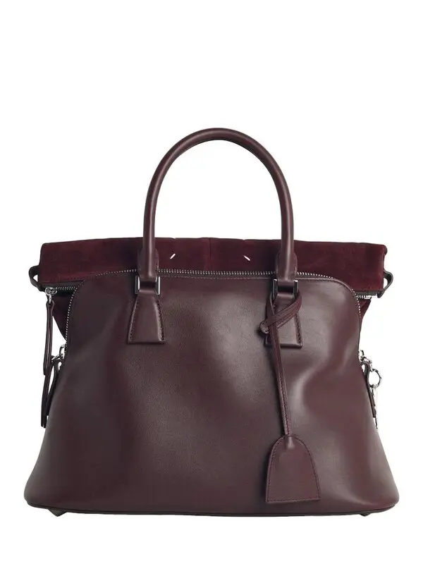MAISON MARGIELA Medium '5ac Soft' Burgundy Leather Bag - Multicolor