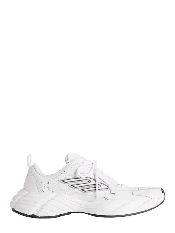 Balenciaga Leather And Suede Sneakers - White