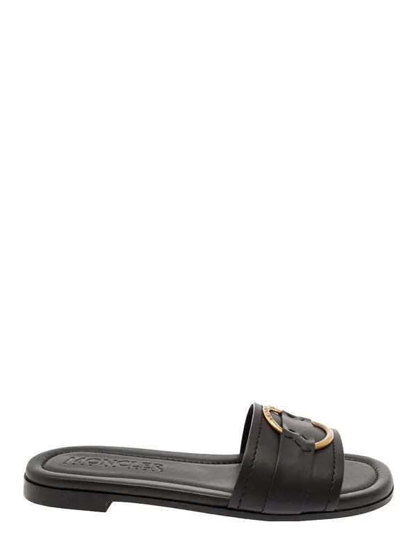 Moncler Bell Leather Slide Sandals - Multicolor
