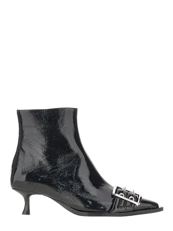 GANNI Faux Leather Boots - Black