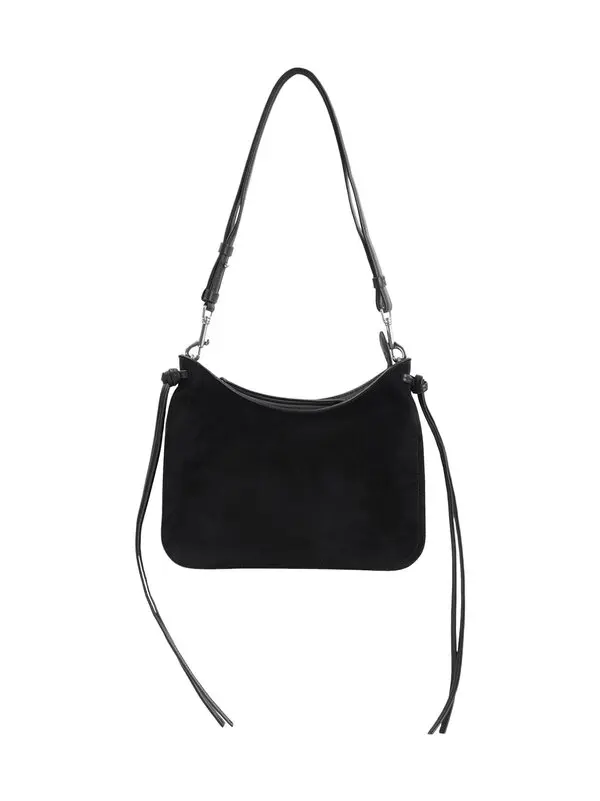 Phoebe Philo Suede Leather Gig Small Shoulder Bag - Black