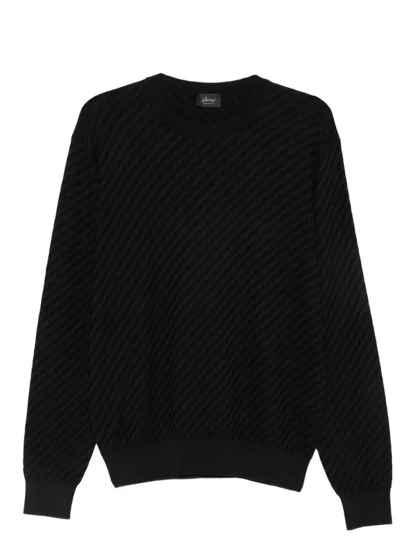 Brioni Chevron Knit Sweater - Multicolor
