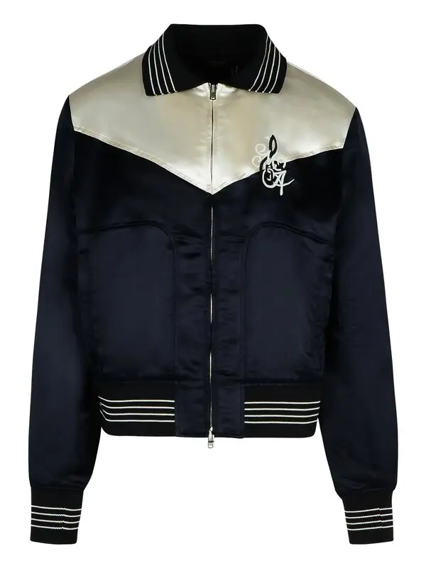 Amiri Music Polyester Blend Bomber Jacket - Black