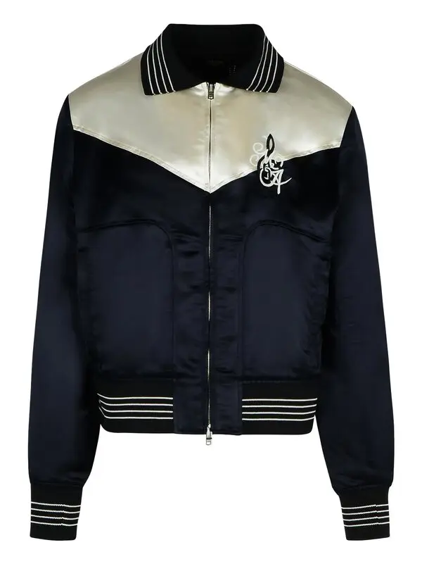 Amiri Music Polyester Blend Bomber Jacket - Black