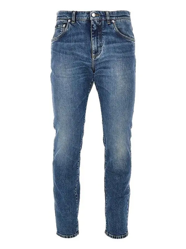 Dolce & Gabbana Stretch Denim Slim Fit Jeans - Blue