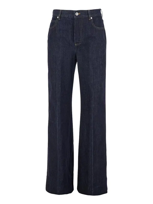 Bottega Veneta Cotton Palazzo Jeans - Multicolor