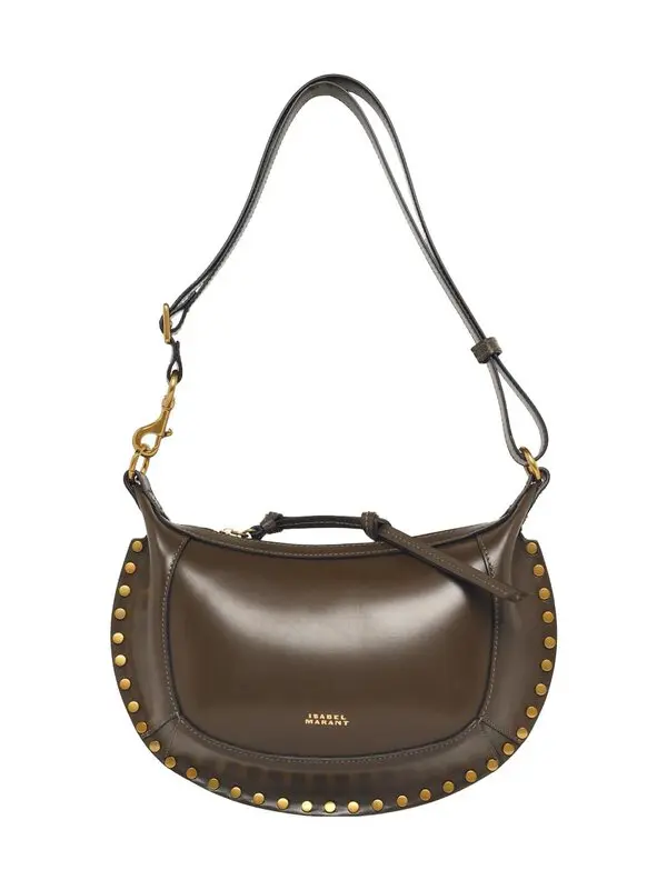 Isabel Marant Étoile Oskan Moon' Leather Bag - Brown