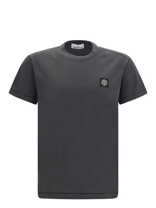 Stone Island Logo Patch T-shirt - Gray