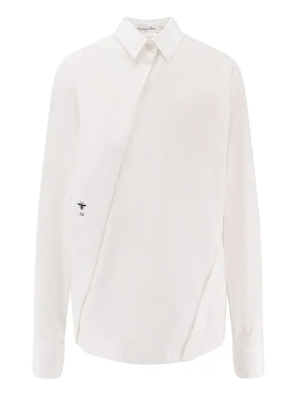Dior Oblique Closure Dress Shirt - Multicolor