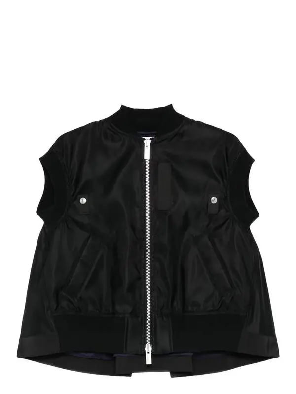 Sacai Jackets Waistcoat & Gilets - Black