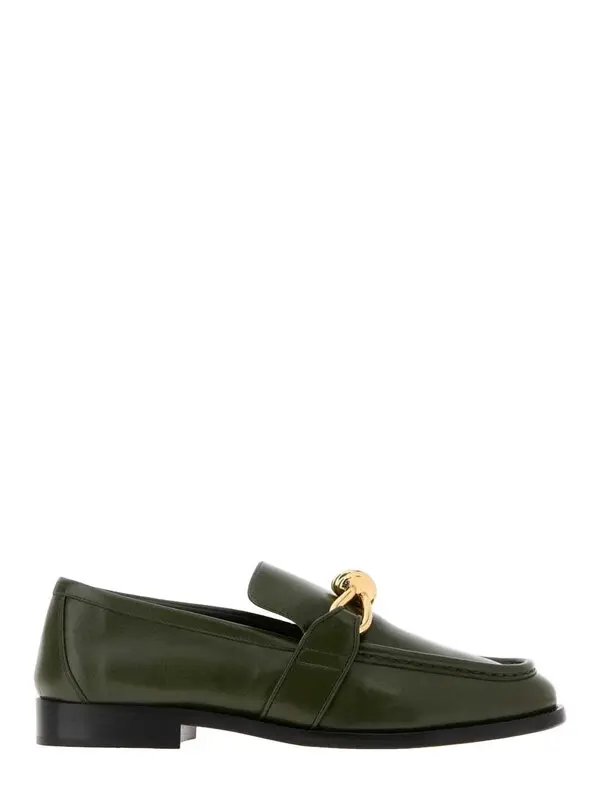 Bottega Veneta Astaire Calfskin Penny Loafers - Green