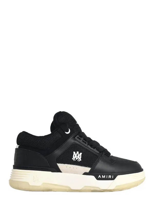 Amiri Ma-1 Leather Blend Sneakers - Black