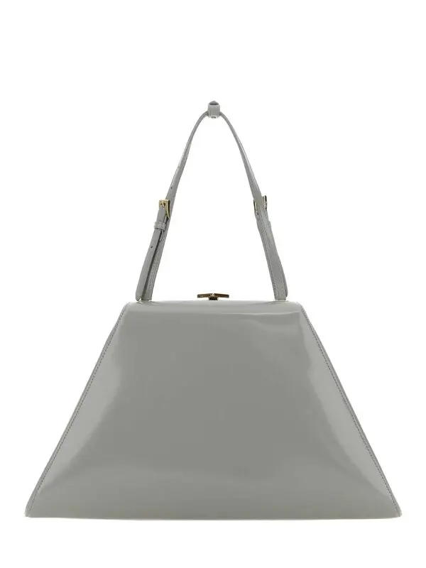 Prada Light Grey Leather Handbag - Gray