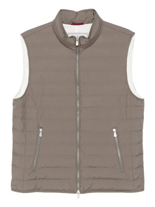 Brunello Cucinelli Quilted Gilet - Green