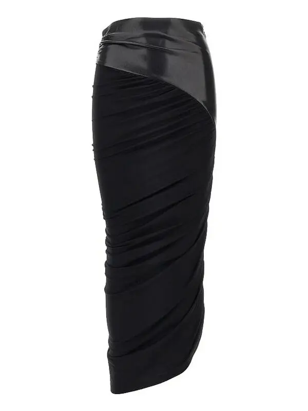 Andamane Stretch Jersey 'ursula' Skirt - Black