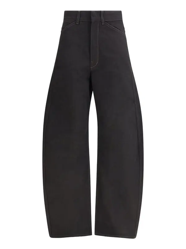 LEMAIRE Barrel Pants - Black
