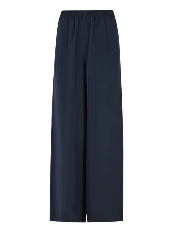 Max Mara Volonta Heavy Silk Soft Trousers - Blue