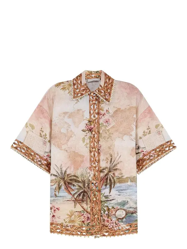 Zimmermann Mahon Linen Shirt - Multicolor