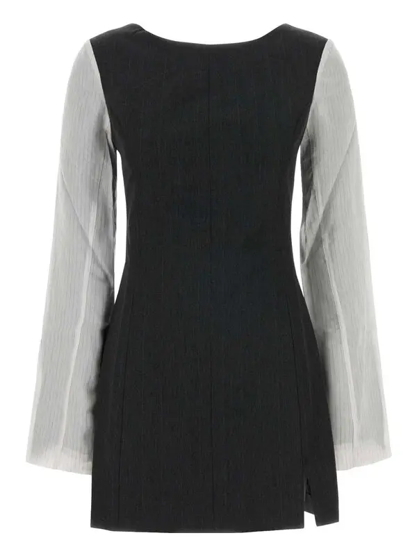 Our Legacy Embroidered Twill Mini Dress - Multicolor