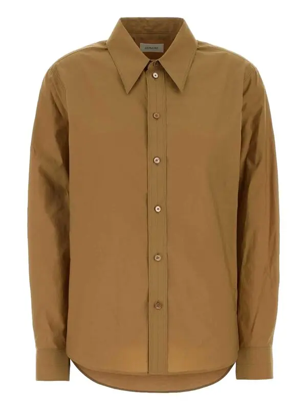 LEMAIRE Poplin Shirt - Brown