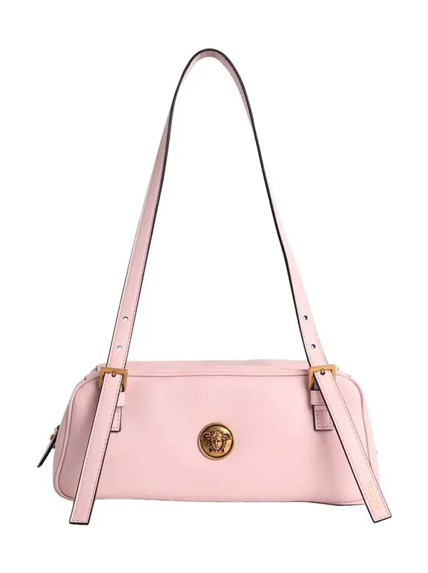 Versace Emblème Nappa Leather Bowling Bag - Pink