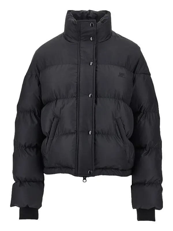 COURREGES Short Down Jacket - Black