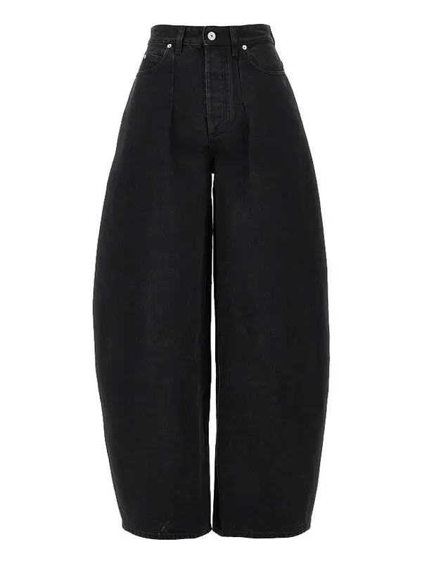 Jacquemus Ovalo Denim Pants - Black