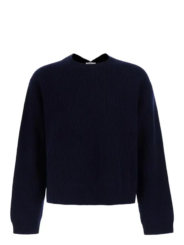 Saint Laurent Ribbed Wool Pullover - Multicolor