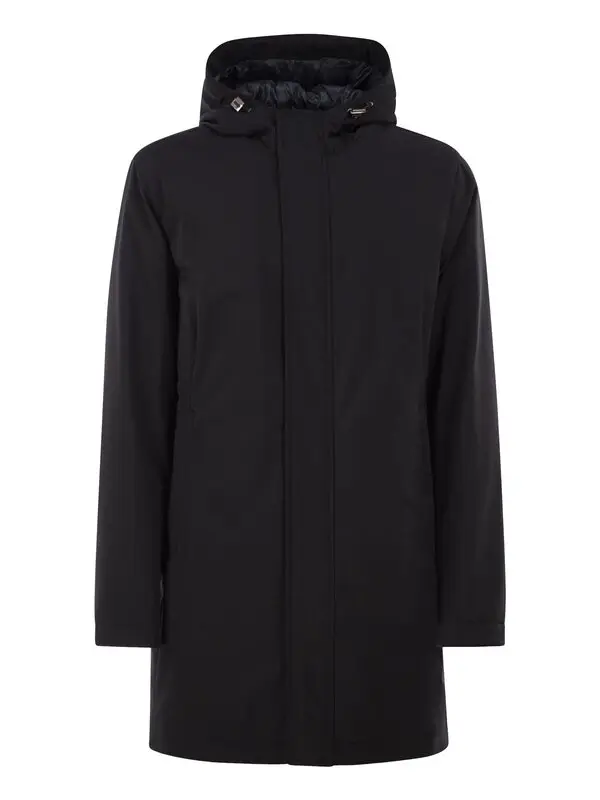 Herno Stretch Technical Fabric Hooded Padded Parka - Multicolor