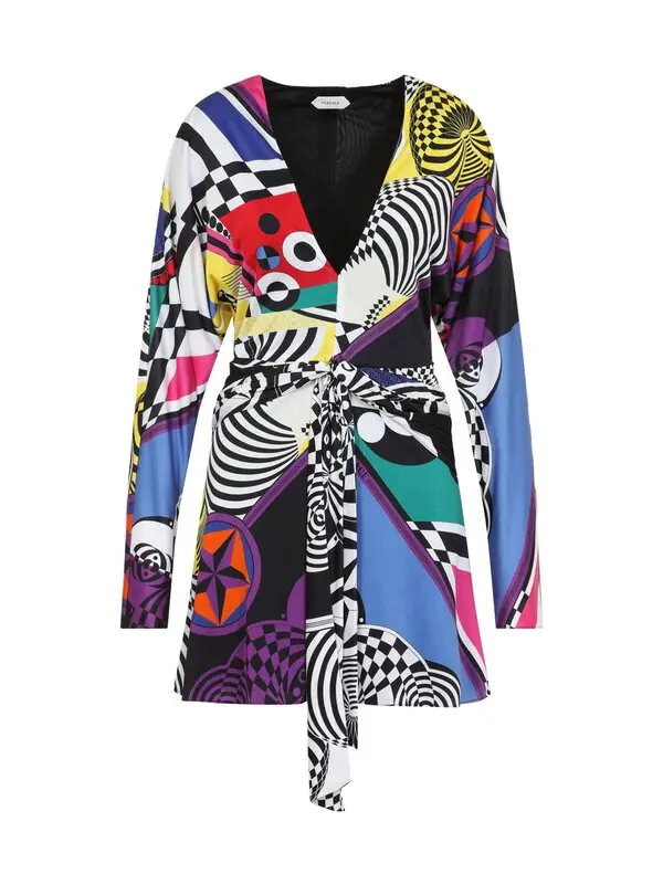 Versace All Over Teatro Dress - Multicolor