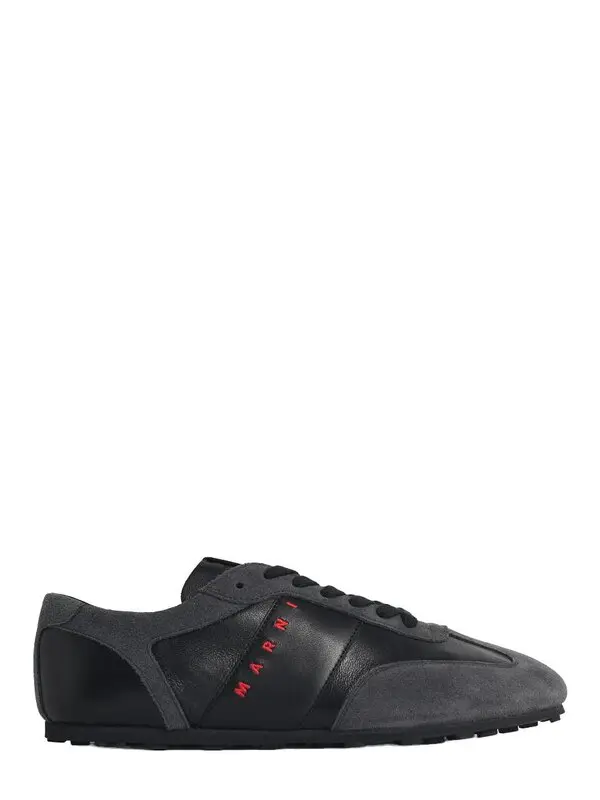 Marni Leather Sneakers - Black