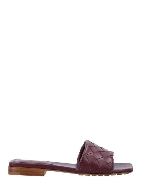 Bottega Veneta Leather Sandals - Red