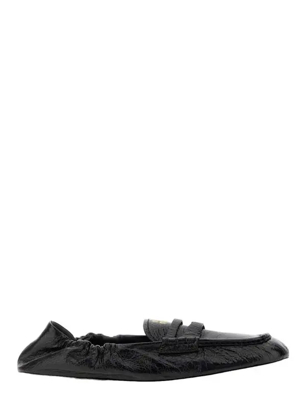 Miu Miu Leather Loafer - Black