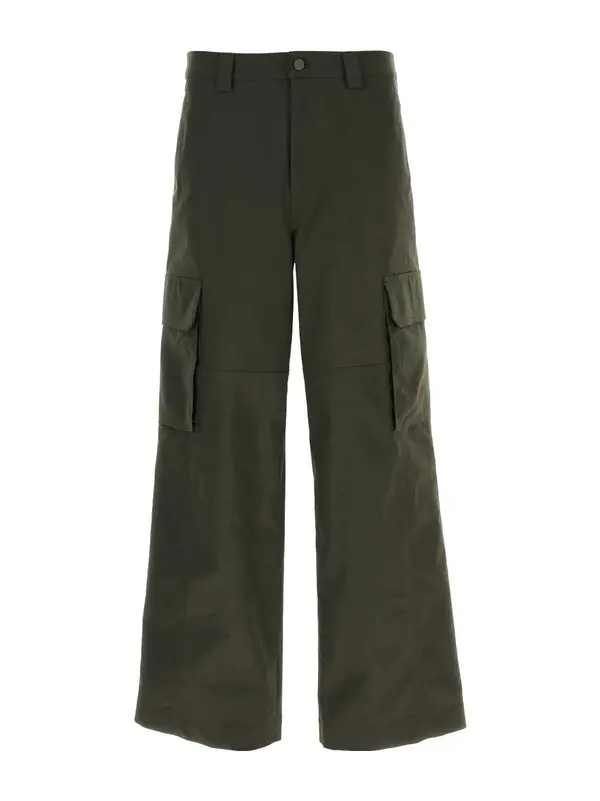Valentino Garavani Olive Polyester Blend Cargo Pant - Green