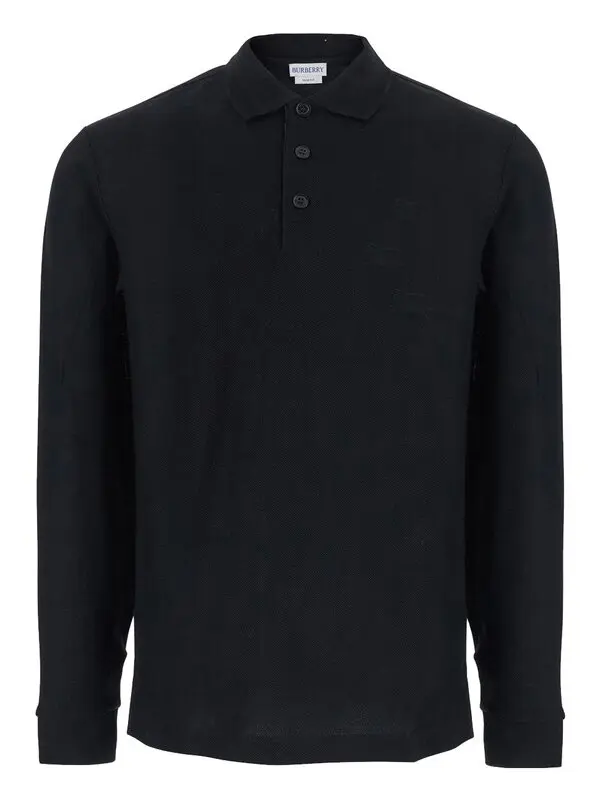 Burberry Eddie Ekd Long Sleeve Polo Shirt - Multicolor
