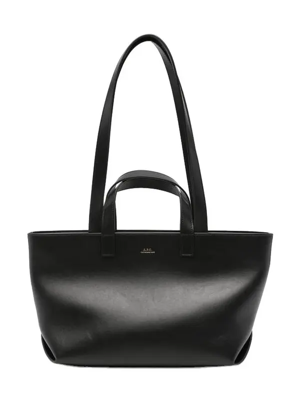 A.p.c. Leather Tote Bag - Black