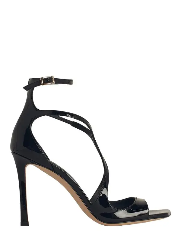 JIMMY CHOO Azia Sandals In Leather - Black