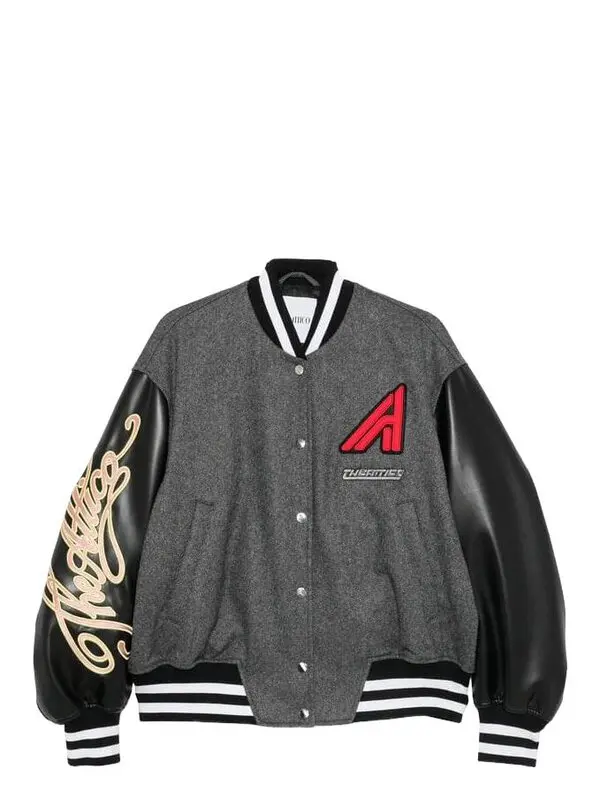 Attico Grey Jackets Bomber Jackets - Gray
