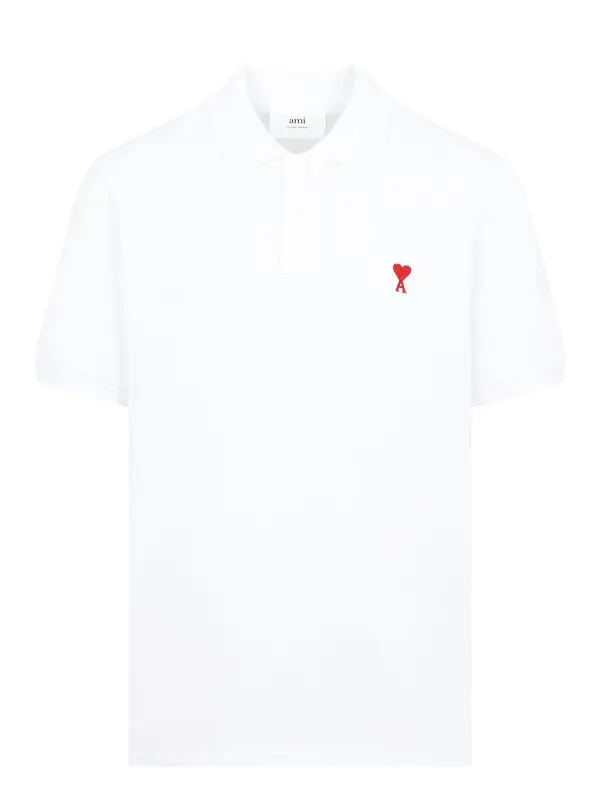 AMI Paris Polo Shirt - White