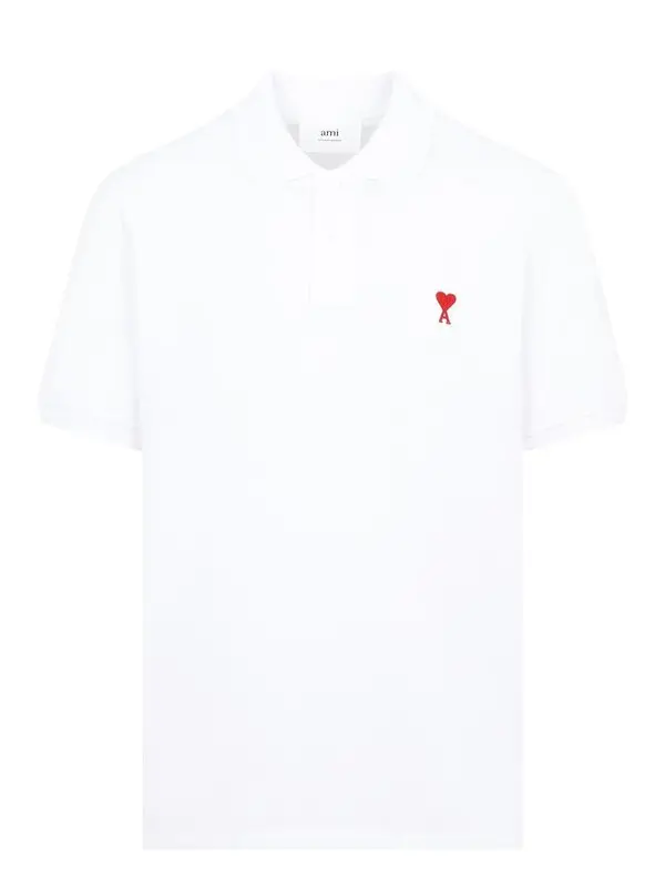 AMI Paris Polo Shirt - White
