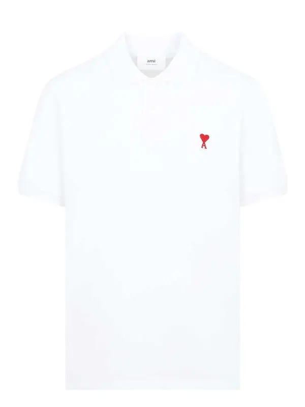 AMI Paris Polo Shirt - White