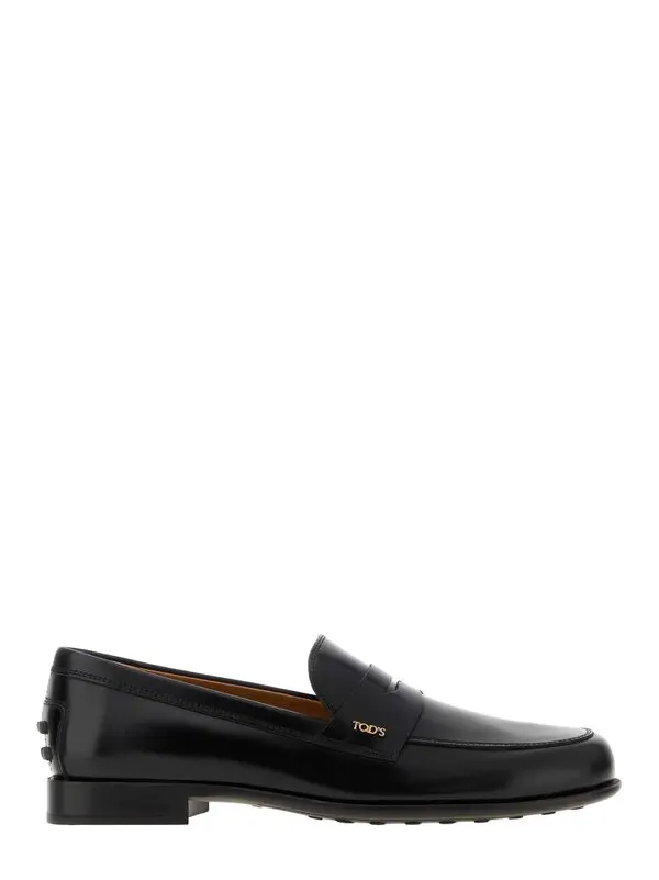 TOD'S Leather Loafers - Black