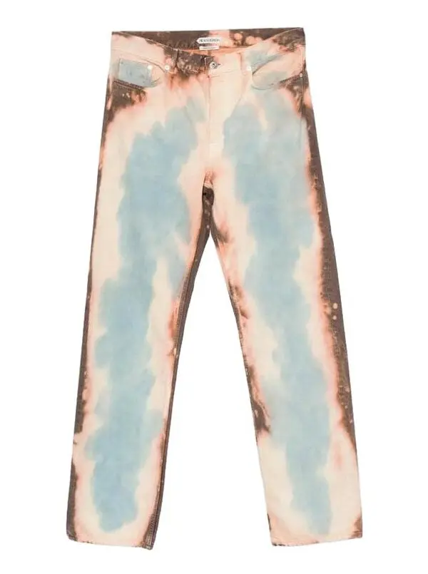 JW Anderson Tie-dye Straight-leg Jeans - Orange