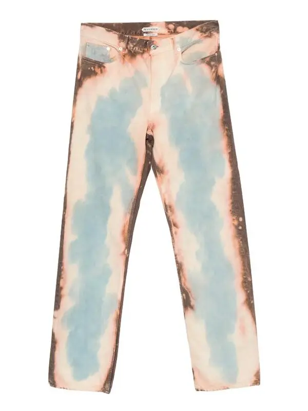 JW Anderson Tie-dye Straight-leg Jeans - Orange