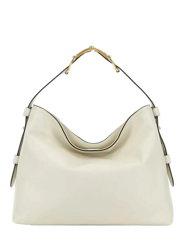 Gucci Leather Medium Beatrix Shopping Bag - White
