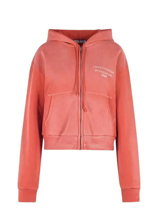 Acne Studios Cotton Sweatshirt - Red