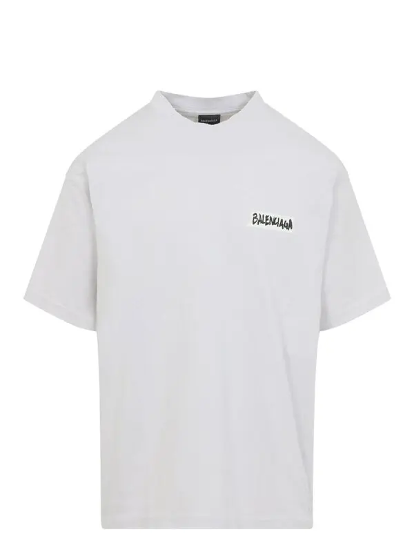 Balenciaga Medium Fit T-shirt - White