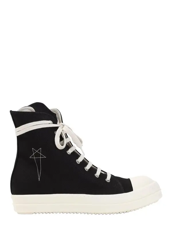Rick Owens High Top Sneakers - Black